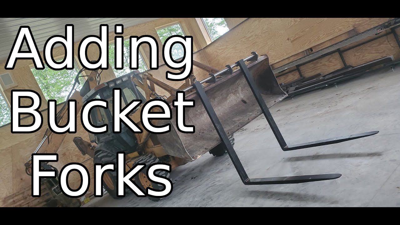 Adding Bucket Forks to a Case 590 Super L Backhoe - YouTube