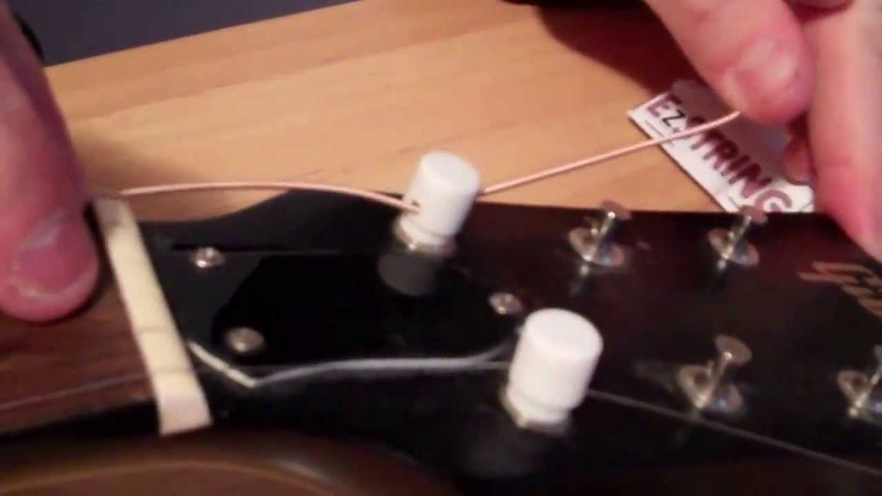 How to String a Guitar the Easy way with the EzString - YouTube
