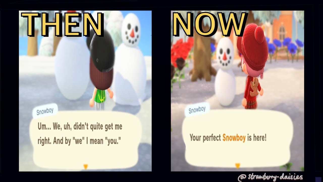 Making a perfect mini Snowboy | Animal Crossing New Horizons - YouTube