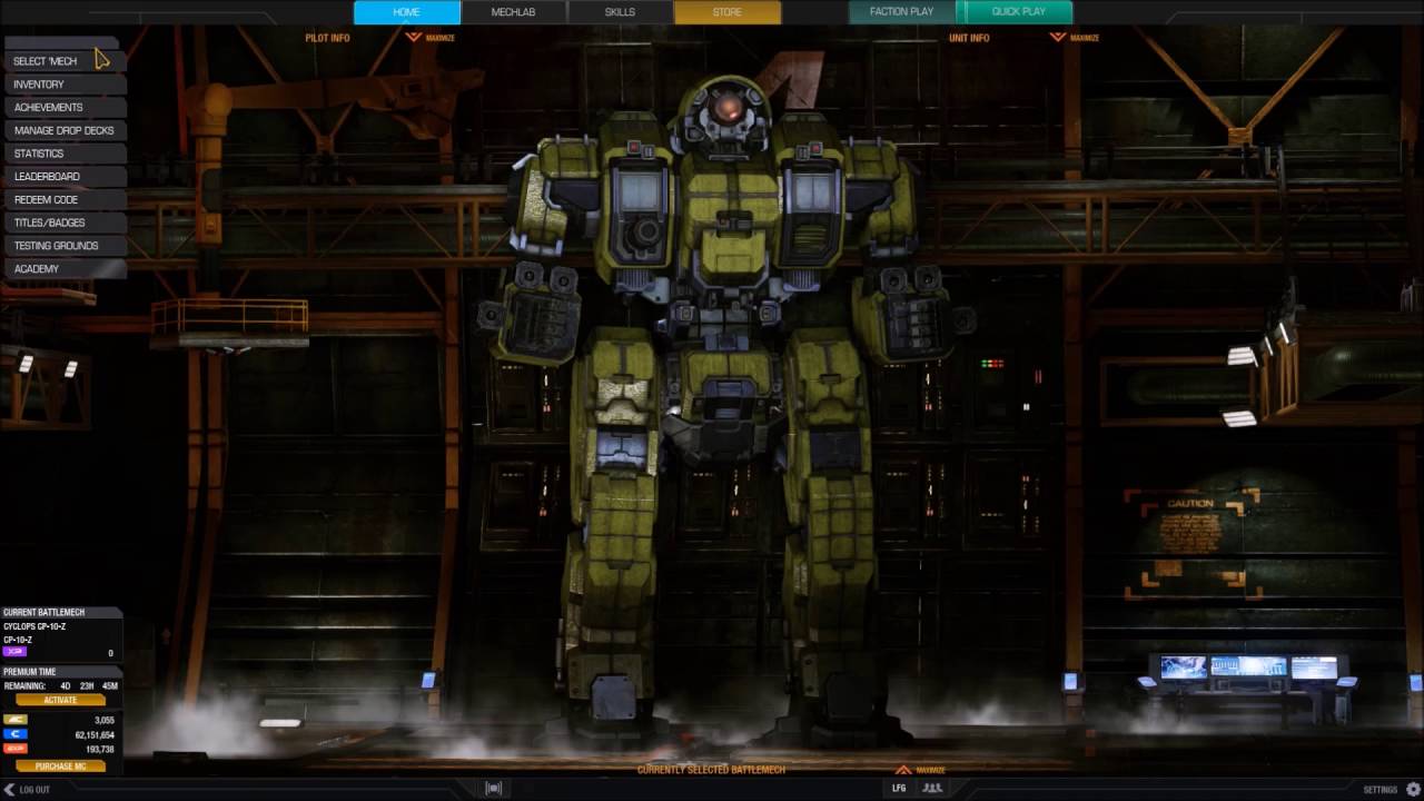 MWO: Mechvorstellung Der Cyclops - YouTube