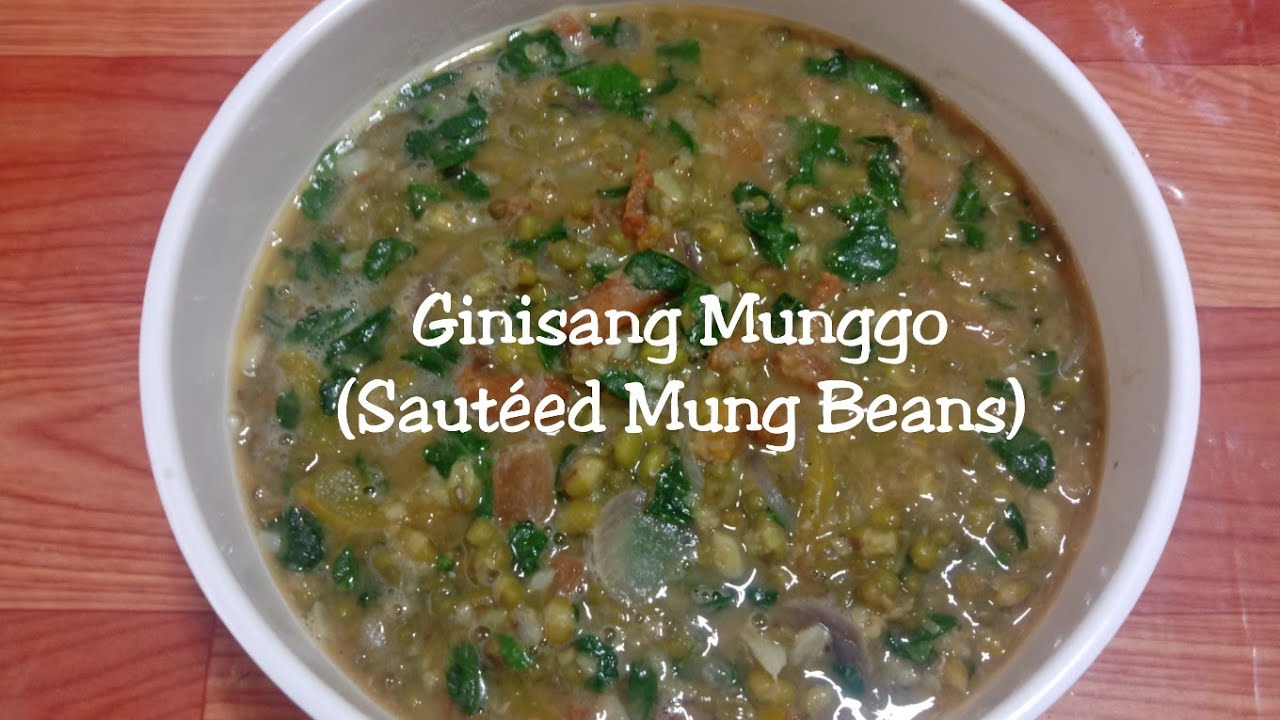Ginisang Munggo (Sautéed Mung Beans) - YouTube