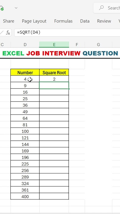 Excel tips: Crack Your Excel Job Interview with This Simple Trick! #exceltips #exceltutorial # ...