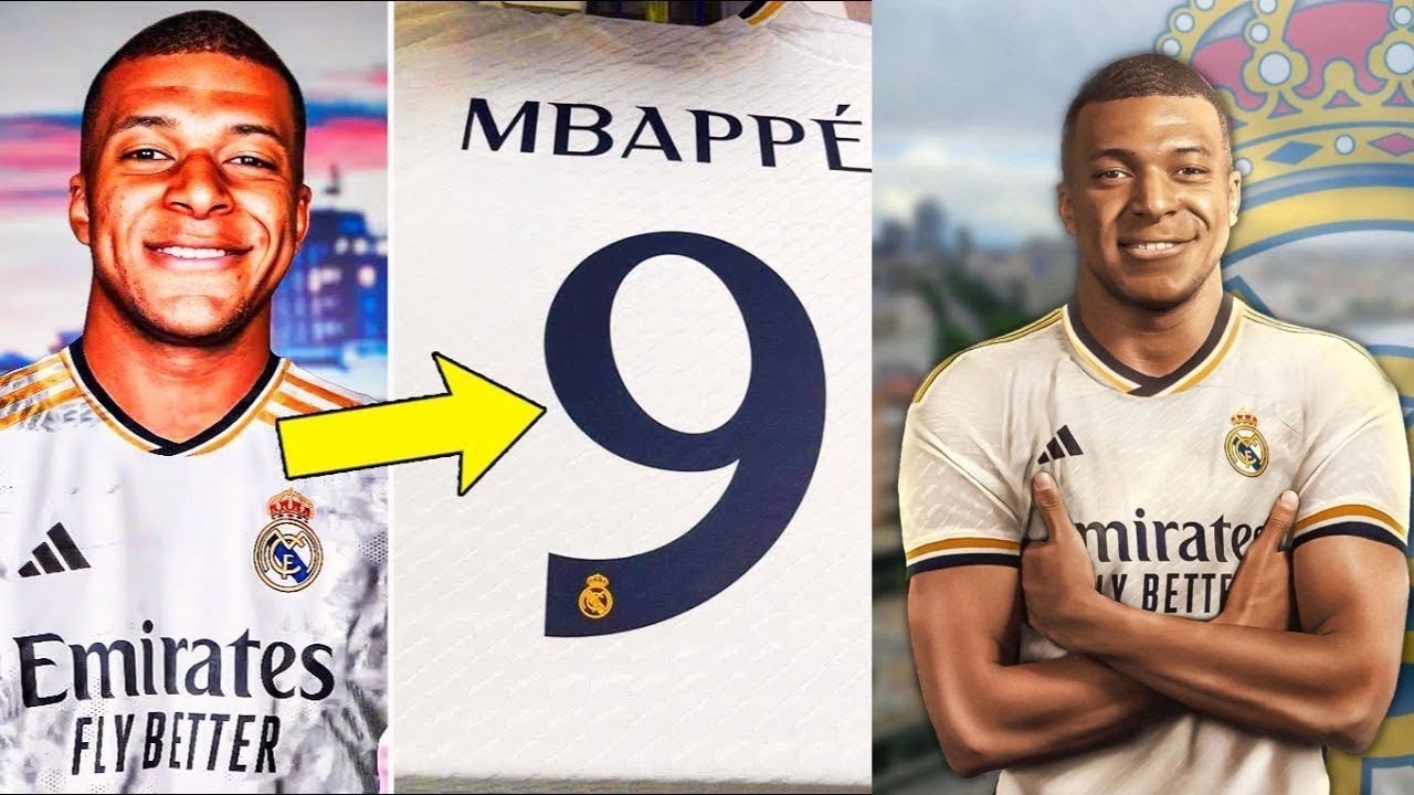 MBAPPÉ AU RÉAL MADRID POUR 5 ANS (OFFICIEL)numéro 9 pour km7 - YouTube