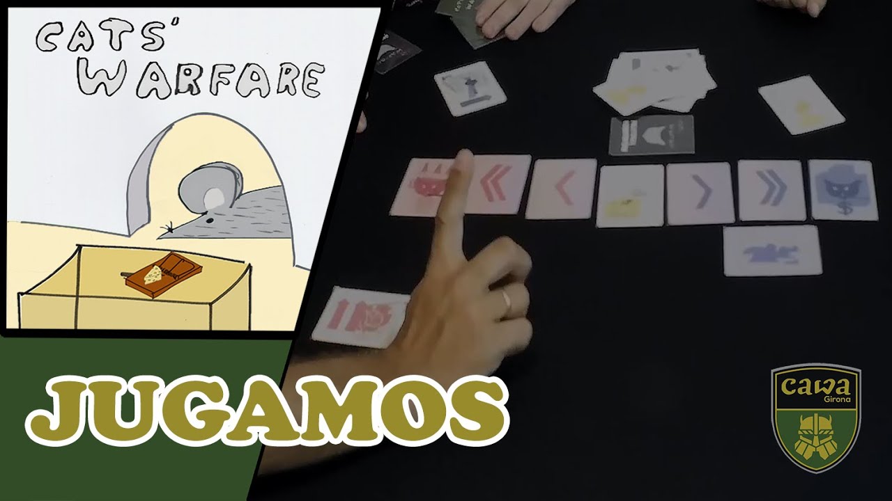 Jugamos al Cats' Warfare! Un juego imprimible gratuito - YouTube