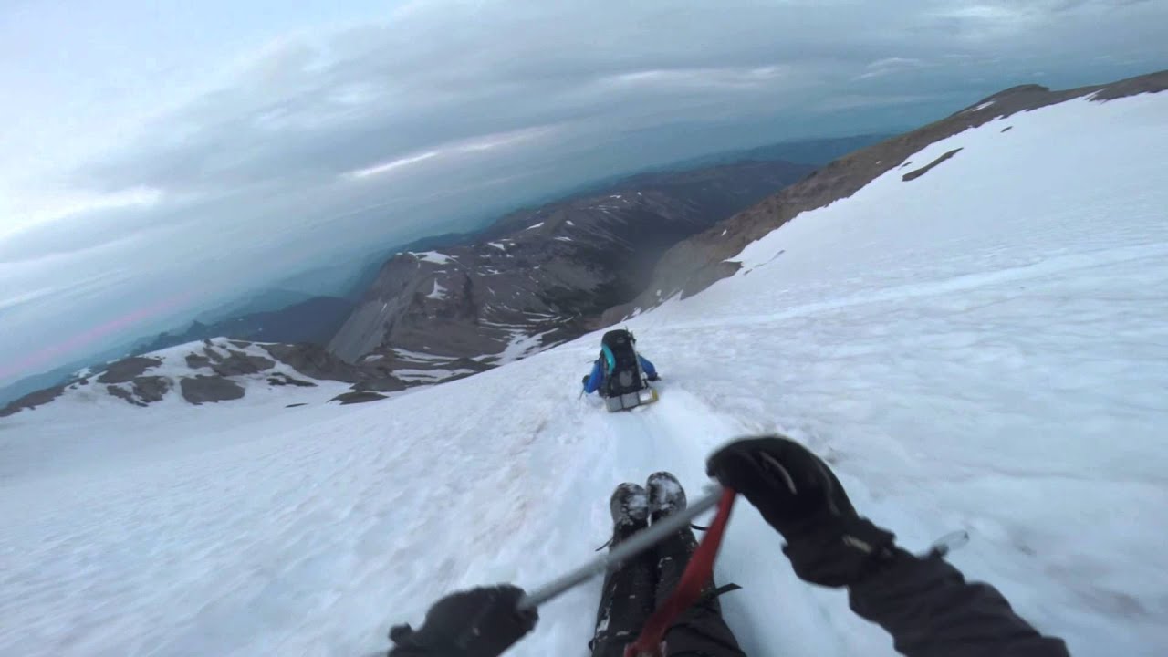 Glissading down Mount Rainier! - YouTube