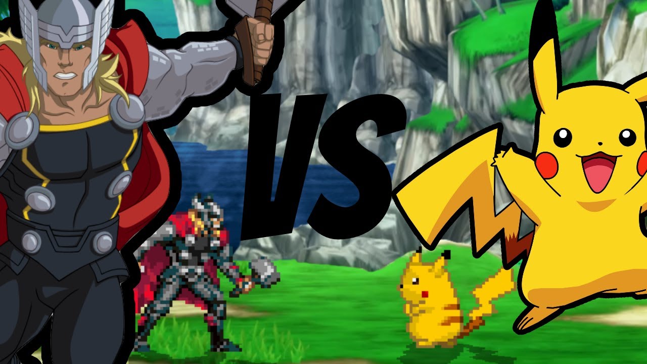 Thor Vs Pikachu - MUGEN - YouTube