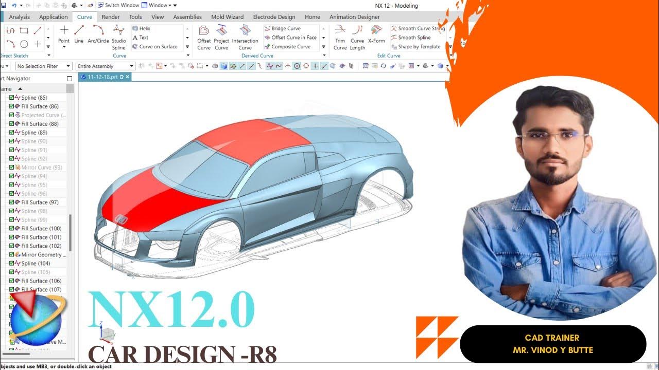 CAR Design in Nx cad - YouTube