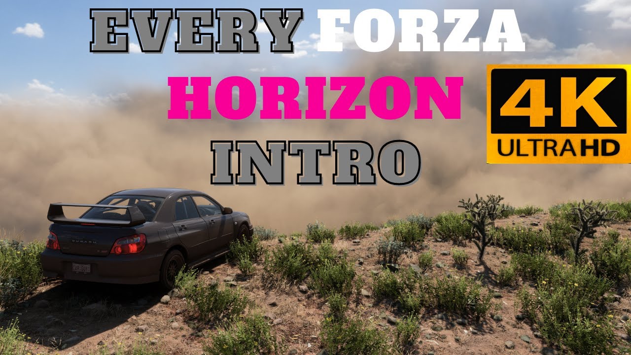 Evolution of Forza Horizon FIRST RACE & OPENING CINEMATICS XSX | 4K ...
