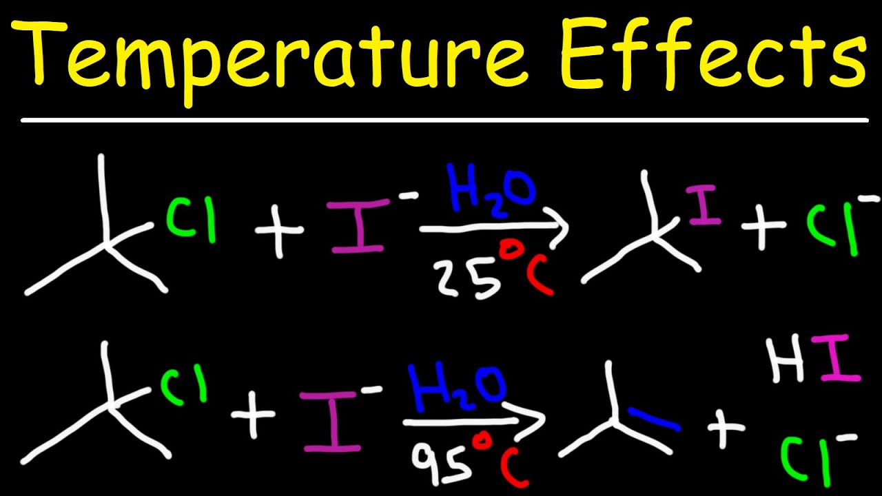 Effect of Temperature on Elimination and Substitution Reactions - YouTube
