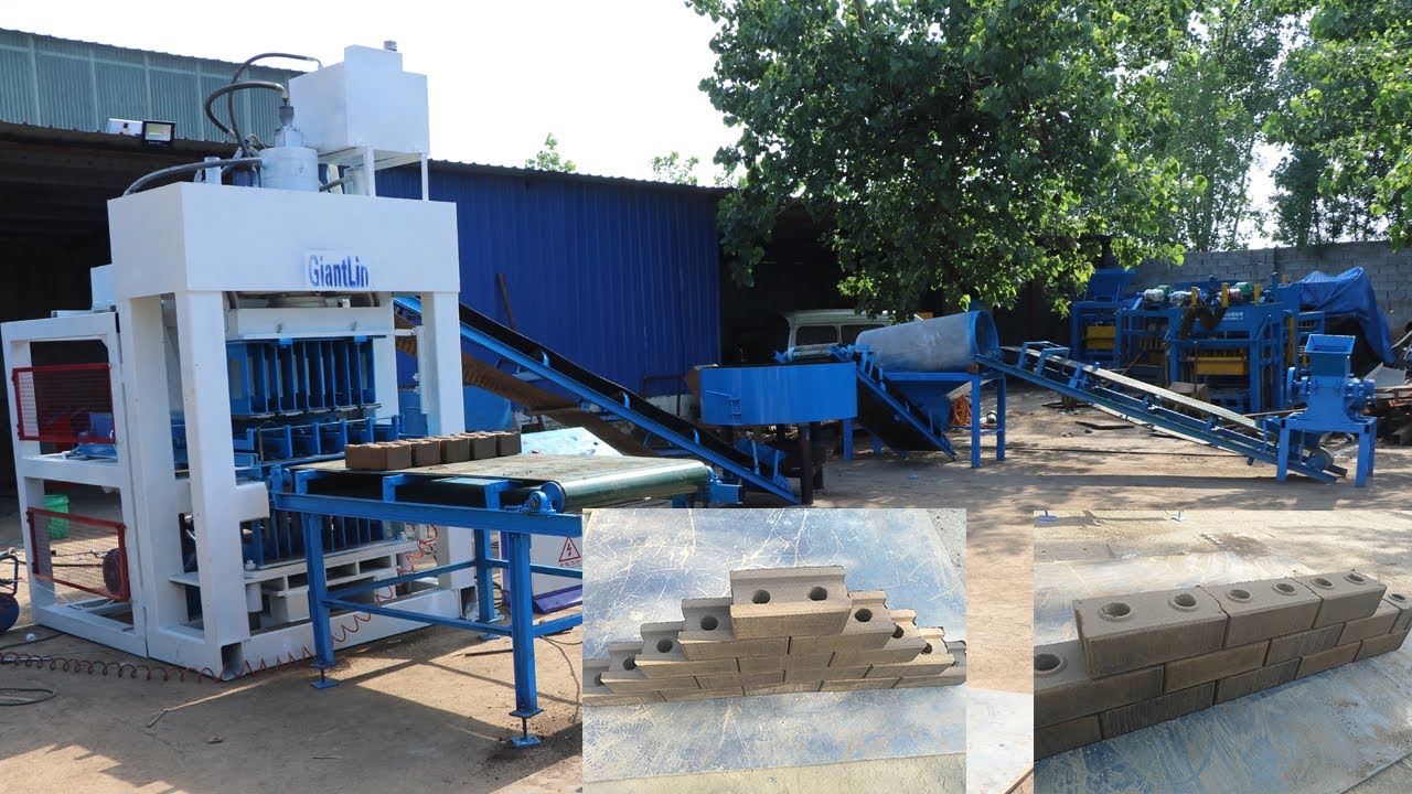 100 Ton hydraulic automatic interlocking clay soil cement lego brick ...