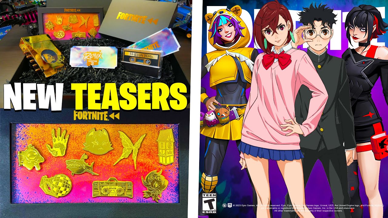 Fortnite Chapter 2 REMIX! (Teasers Breakdown, NEW Skins, SPOILERS ...