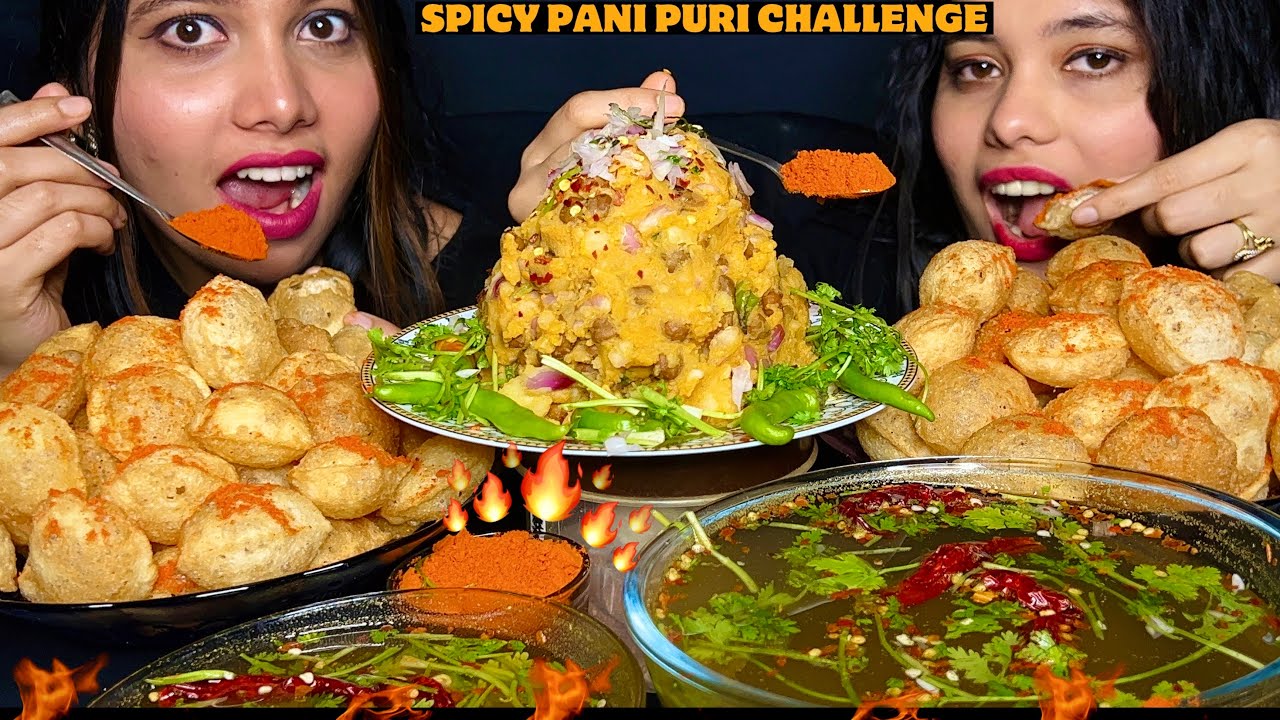 EXTREMELY Spicy🔥 Pani Puri Challenge🌶️80 pani Puri Challenge| GOLGAPPA ...