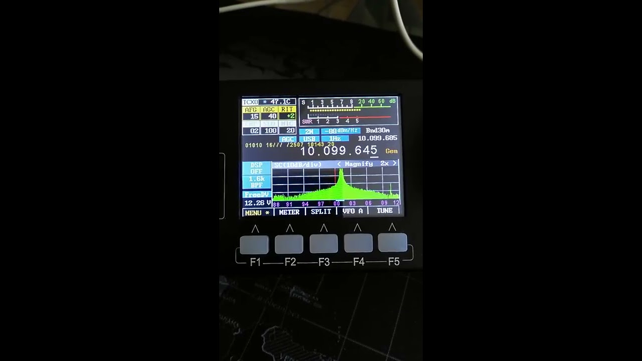 RTTY decoder with mcHF SDR transceiver - YouTube