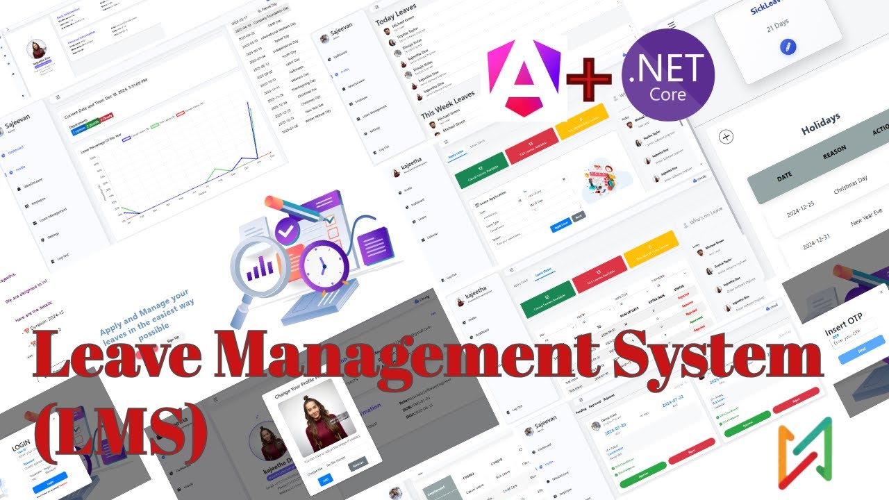 Leave Management System | Angular + .NET (C#) | OTP & Email Integration ...
