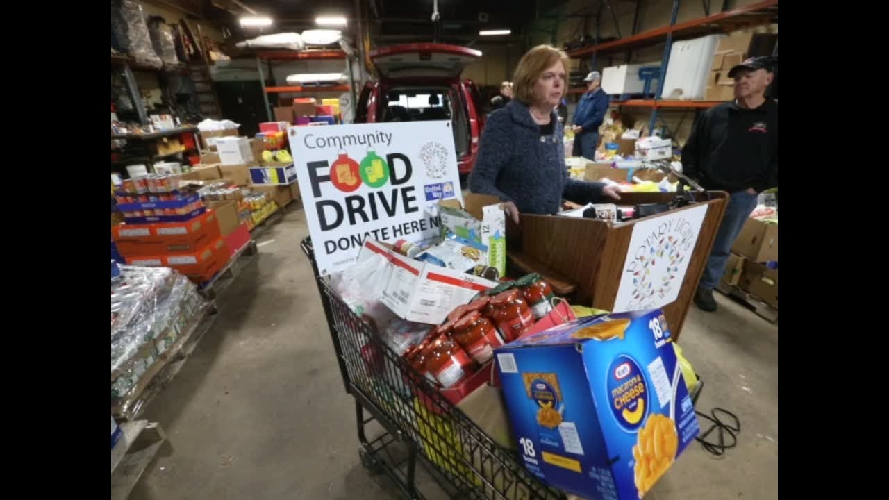 United Way's Anne Paape talks about cordinated food drive with Rotary ...
