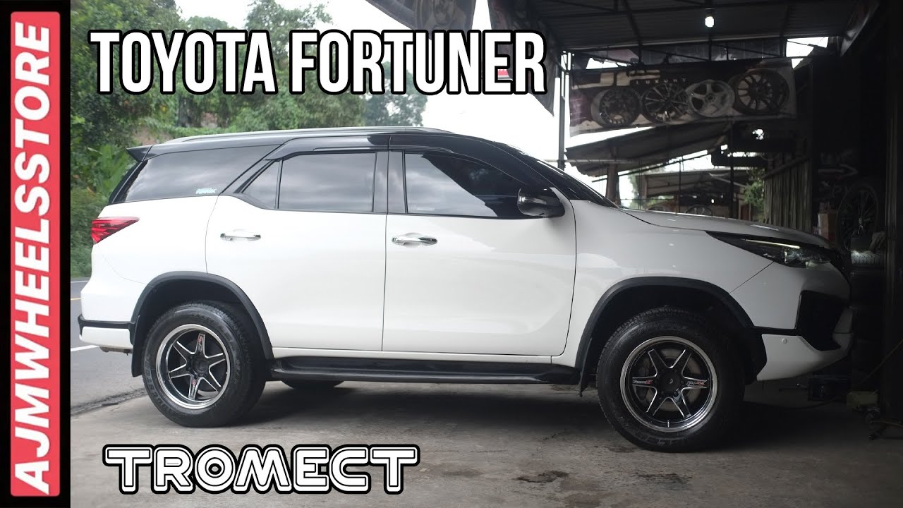 MODIFIKASI TOYOTA FORTUNER VELG TROMECT F1SK // AJMHEELSSTORE - YouTube