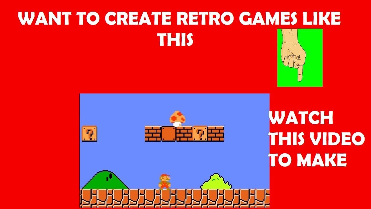 How to make a retro or 2d game for free and easily - YouTube