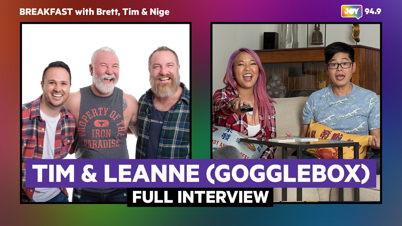 Tim & Leanne from Gogglebox Australia Interview | JOY Breakfast with Brett, Tim & Nige - YouTube