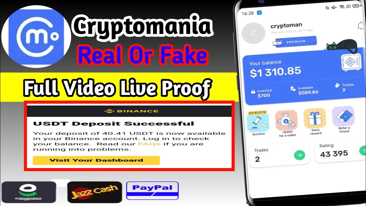 Cryptomania App • Cryptomania Real Or Fake Cryptomania payment proof • #adslern #lern in earn ...