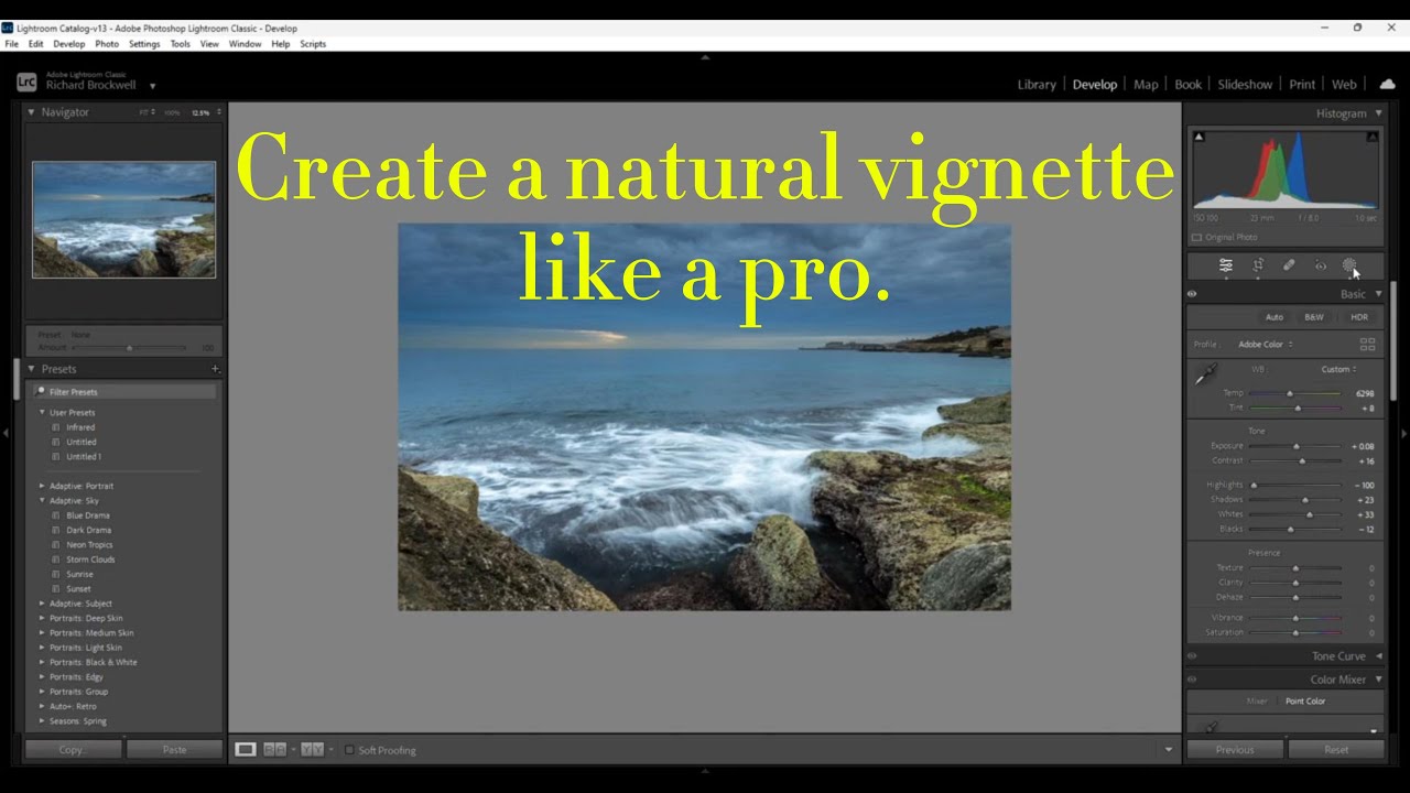 How to create a natural looking vignette in lightroom # ...