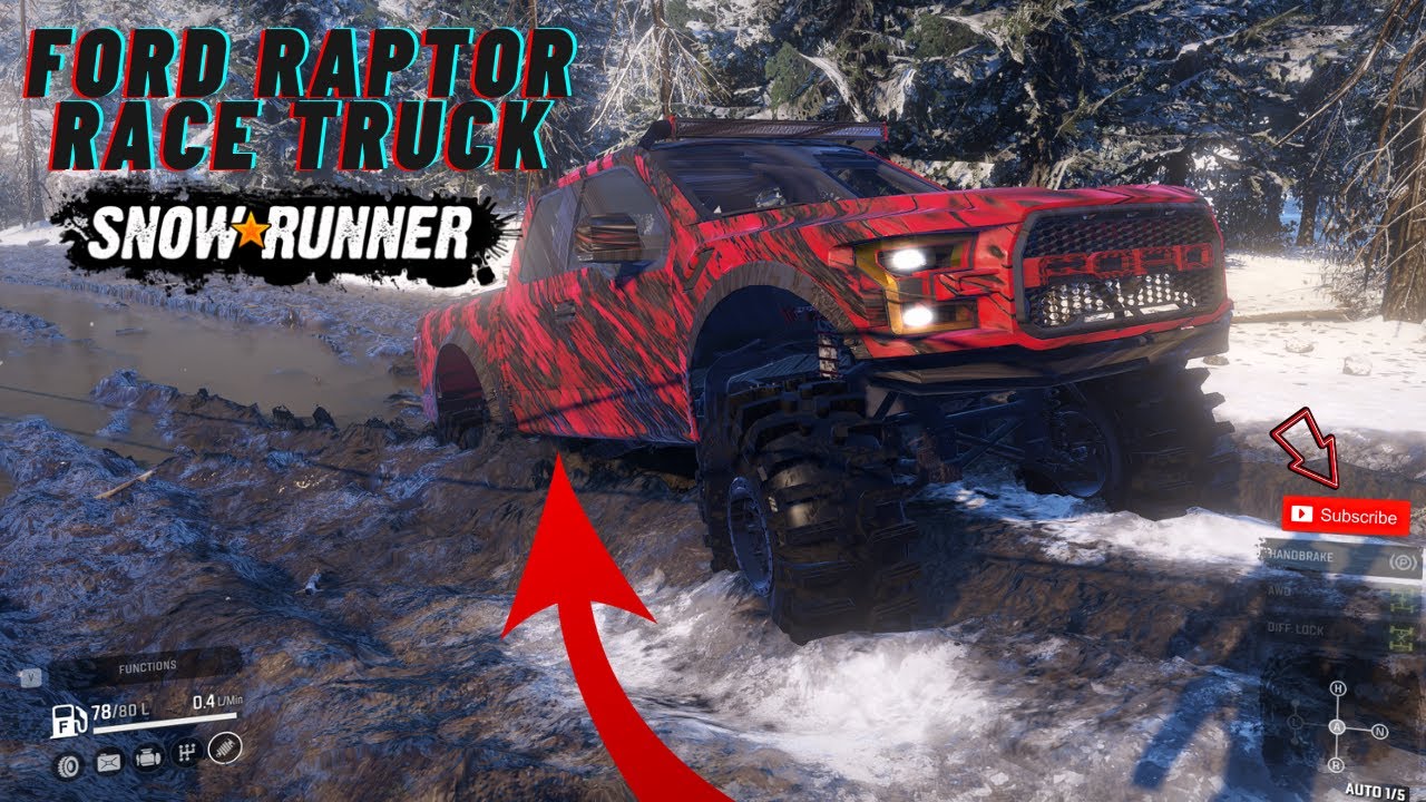 SnowRunner Mod Review | FORD RAPTOR RACE TRUCK - AN OP RAPTOR?! - YouTube
