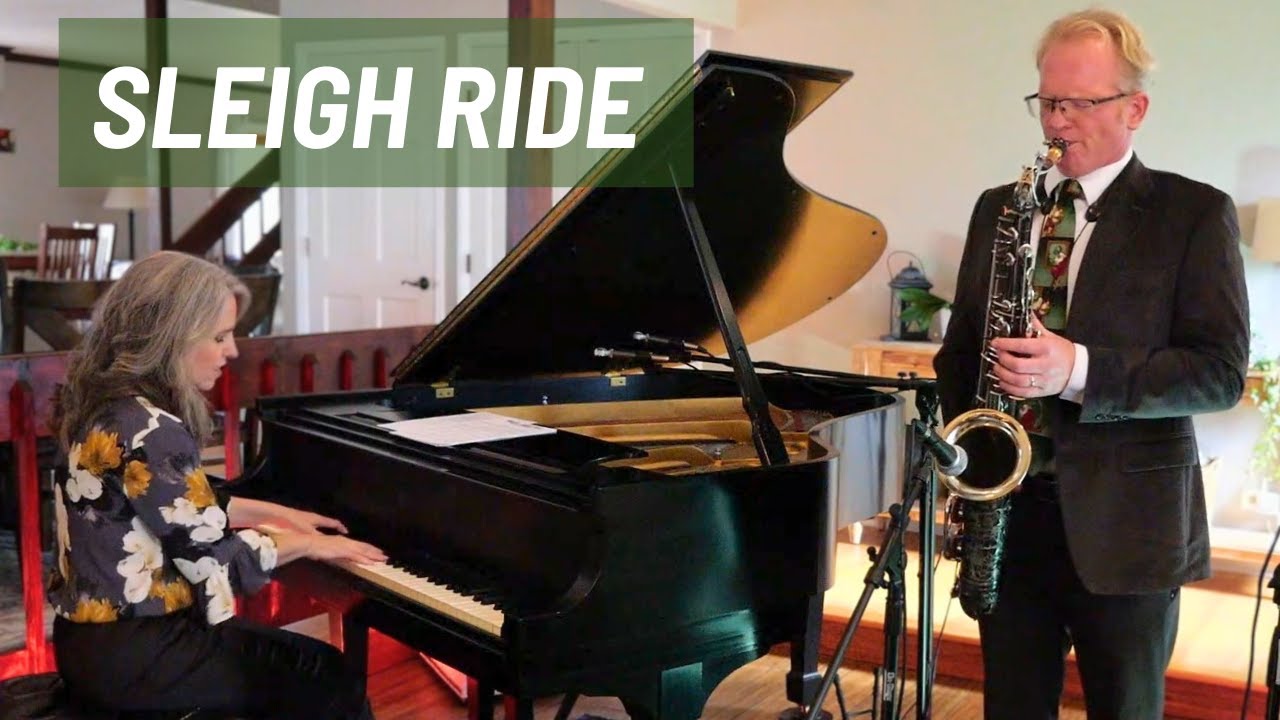 Sleigh Ride | Pamela York (piano) and Sam Fettig (tenor sax) - YouTube