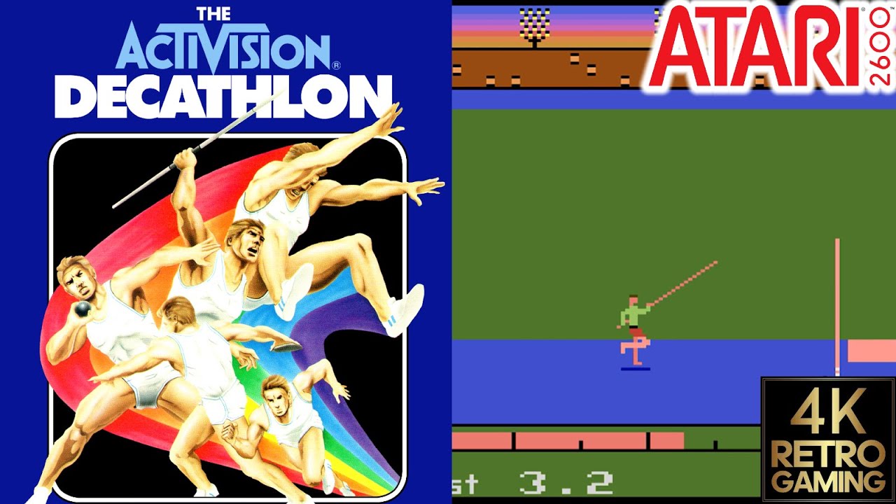 The Activition Decathlon Atari 2600 4k Gameplay - YouTube