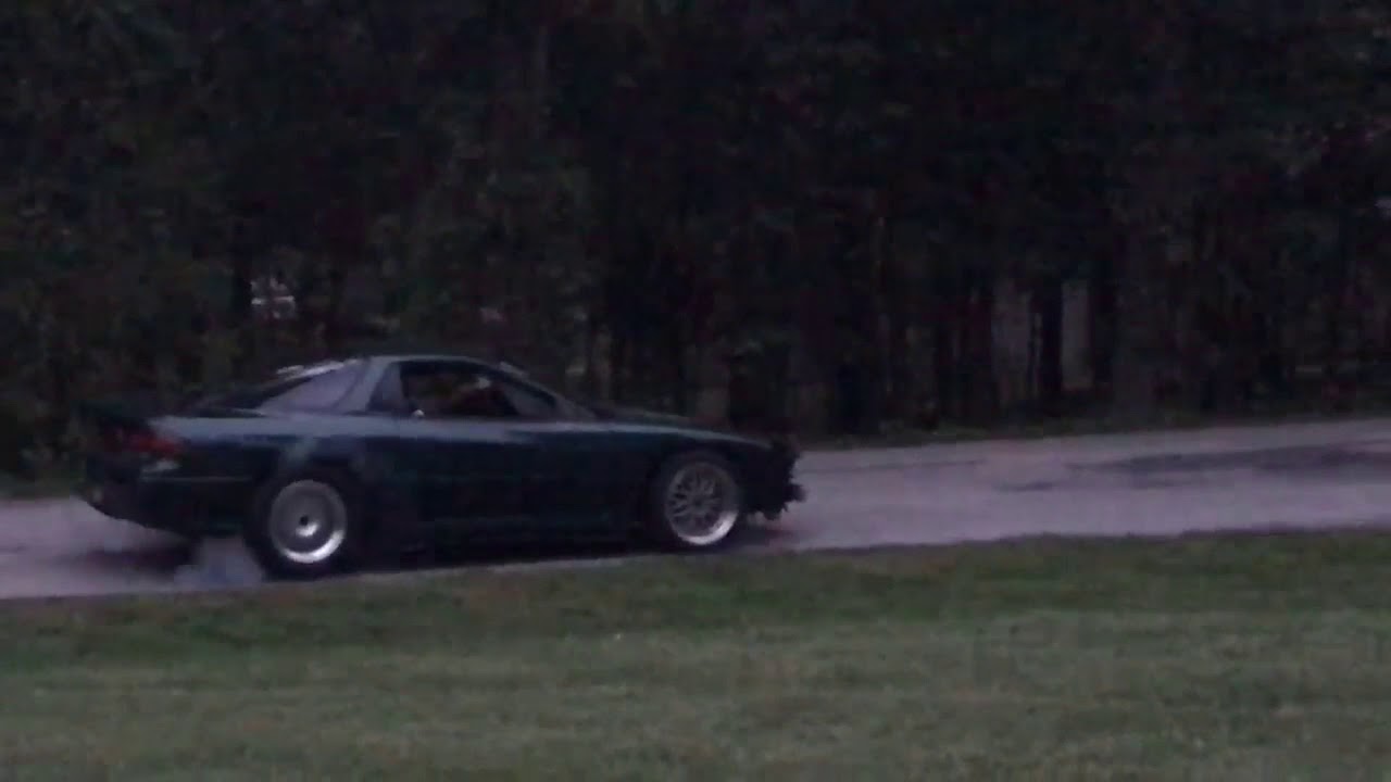 LS swap 3000GT burnout with new slicks - YouTube