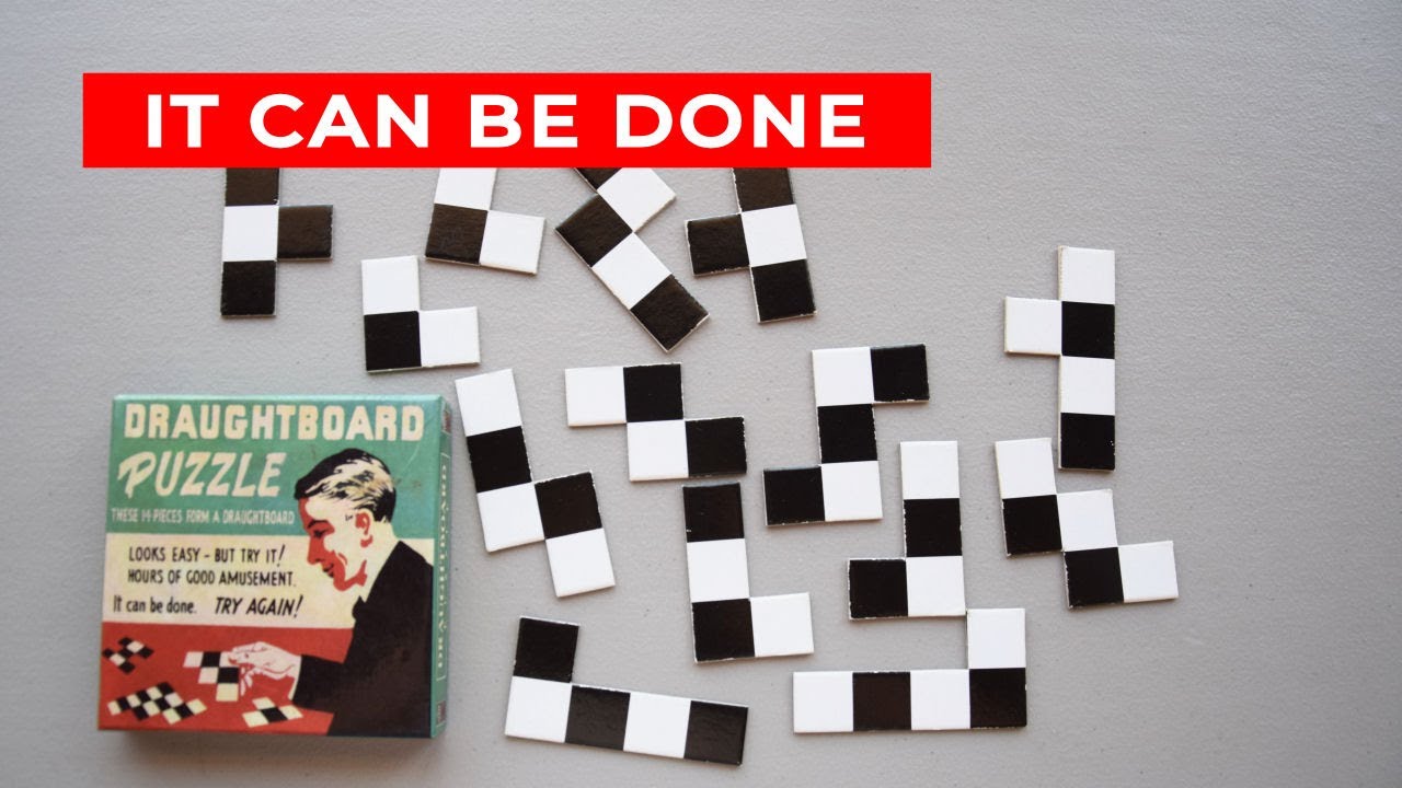 Draughtboard Puzzle Solution - YouTube