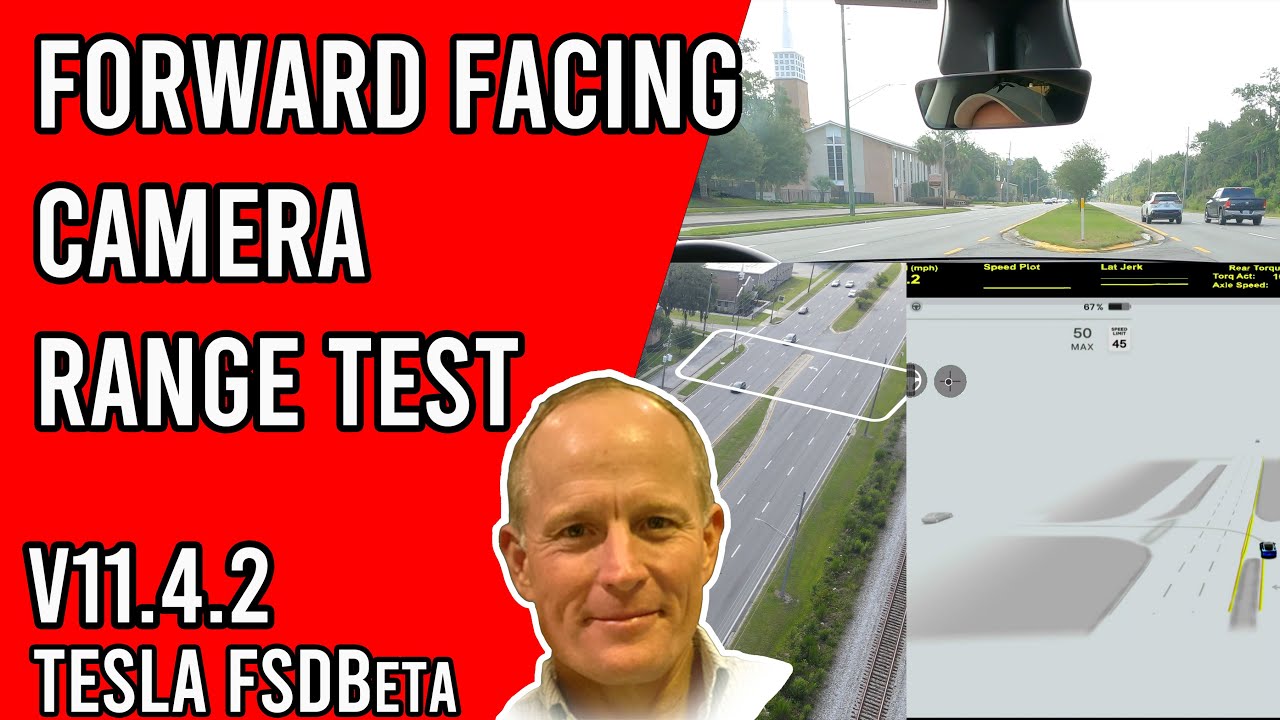 FSDBeta v11.4.2 - Forward Facing Camera Range Test - YouTube