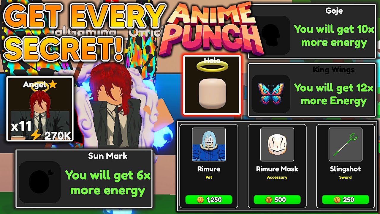 COMPLETING ANIME PUNCH UPDATE 4.5! I GOT ALL NEW SECRETS In Anime Punch ...