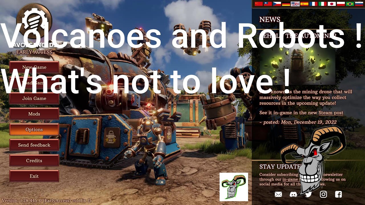 Volcanoes and Robots! | Volcanoids Ep1 | First look for us at this game ...