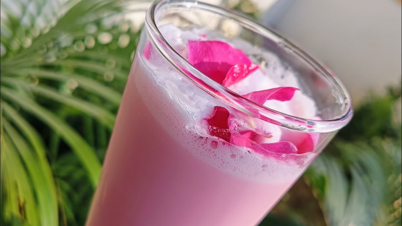 rose milk recipe| ரோஸ் மில்க் ரெசிபி| iftar drink recipe|rose milk at ...