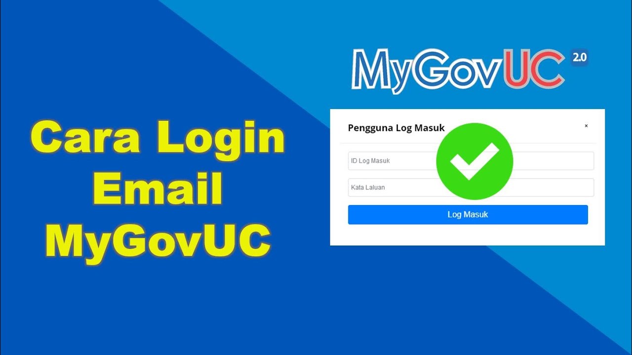 Cara Login Email MyGovUC 2.0 Log Masuk Webmail Kerajaan - YouTube