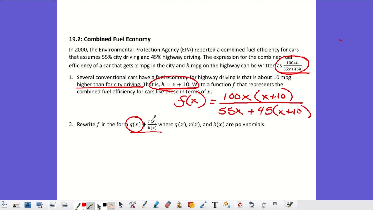 Algebra 3 Lesson 2.19 - YouTube