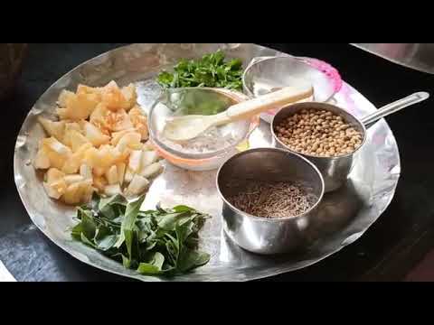 * రోట్లో అమ్మ చేసిన వంకాయ దోసకాయ రోటి పచ్చడి* @Brinjal& kukumbar ...