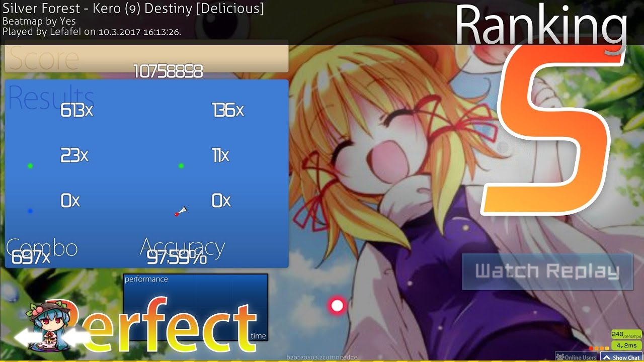 osu! | Silver Forest - Kero (9) Destiny [Delicious] - YouTube