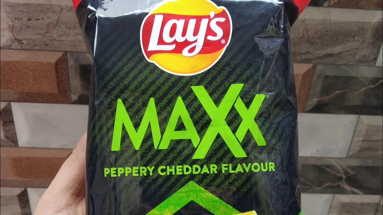 Lays Maxx Peppery Cheddar Flavour - YouTube