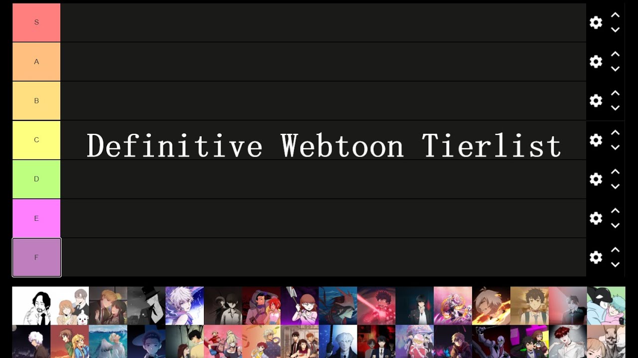 The Greatest Webtoon tier list of all time - YouTube