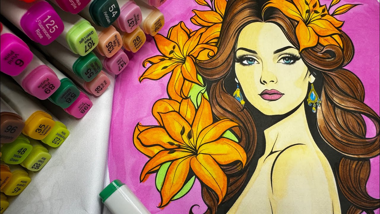 Relaxation video, adult coloring tutorial , relax music for stress ...