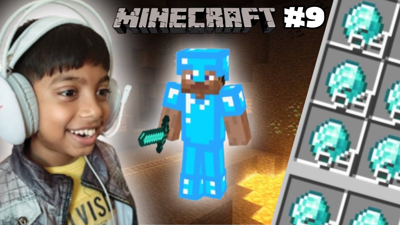 FINALLY GOT DIAMONDS IN MINECRAFT SURVIVAL #9 - YouTube
