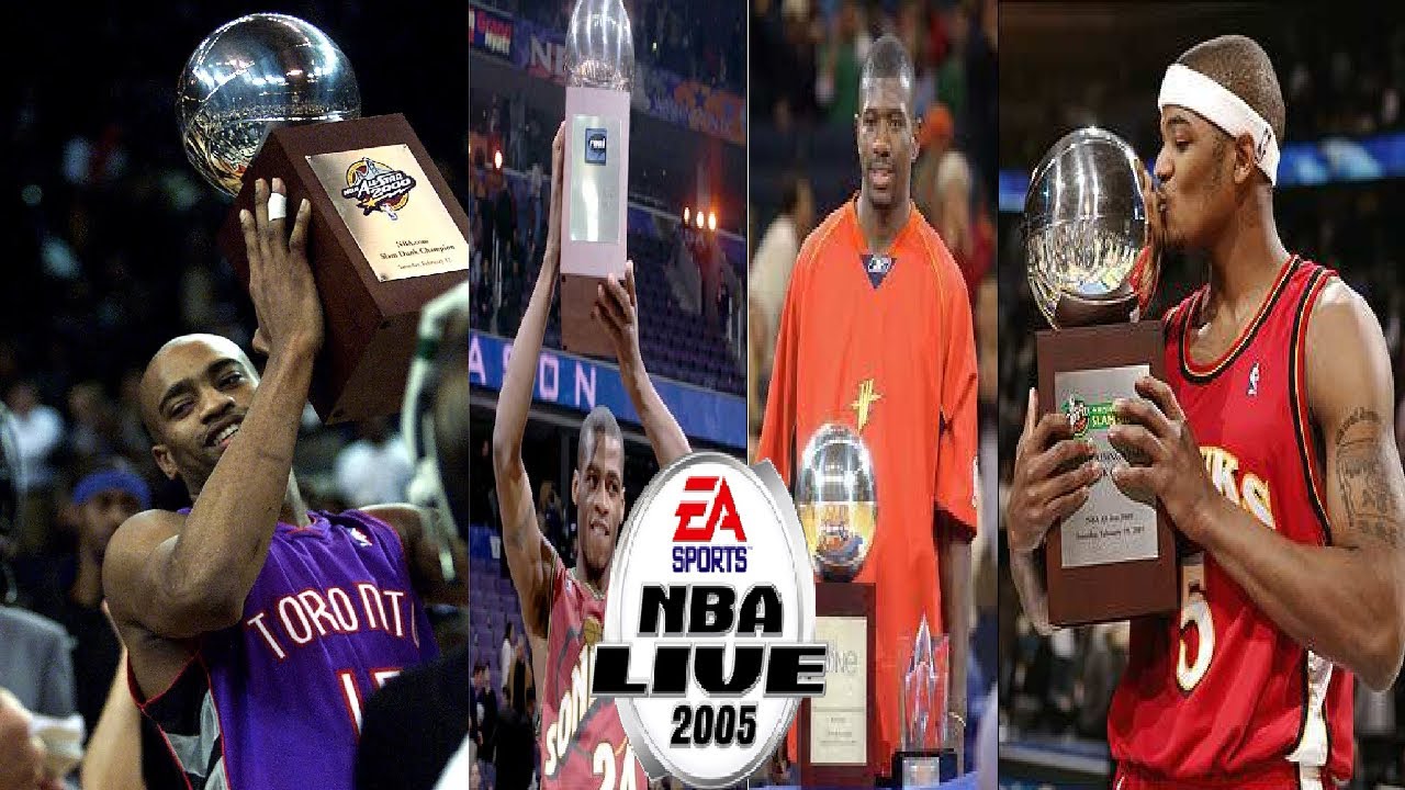 (NO COMMENTARY IM SICK ASF) NBA LIVE 2005 DUNK CONTEST | DUNK CONTEST ...