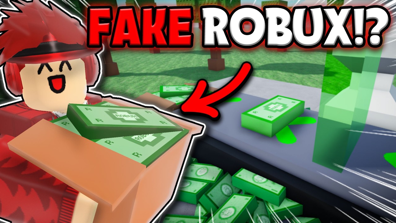 I PRINTED FAKE ROBUX IN ROBLOX… - YouTube