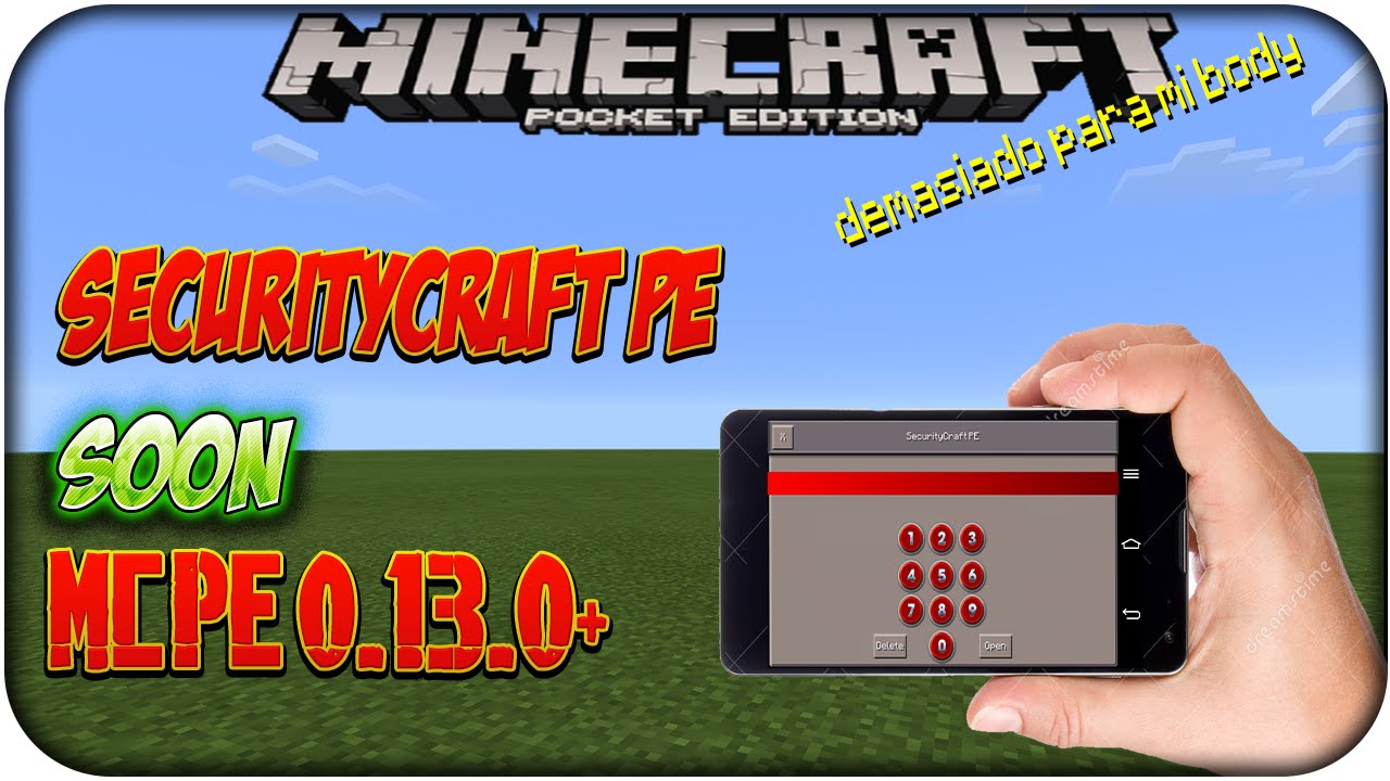 Preview - SecurityCraft PE Mod Minecraft Pocket edition 0.13.0+ - YouTube