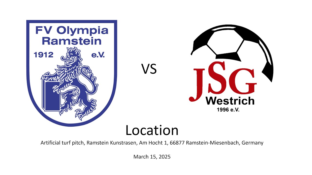 FV Olympia Ramstein vs JSG Westrich - YouTube