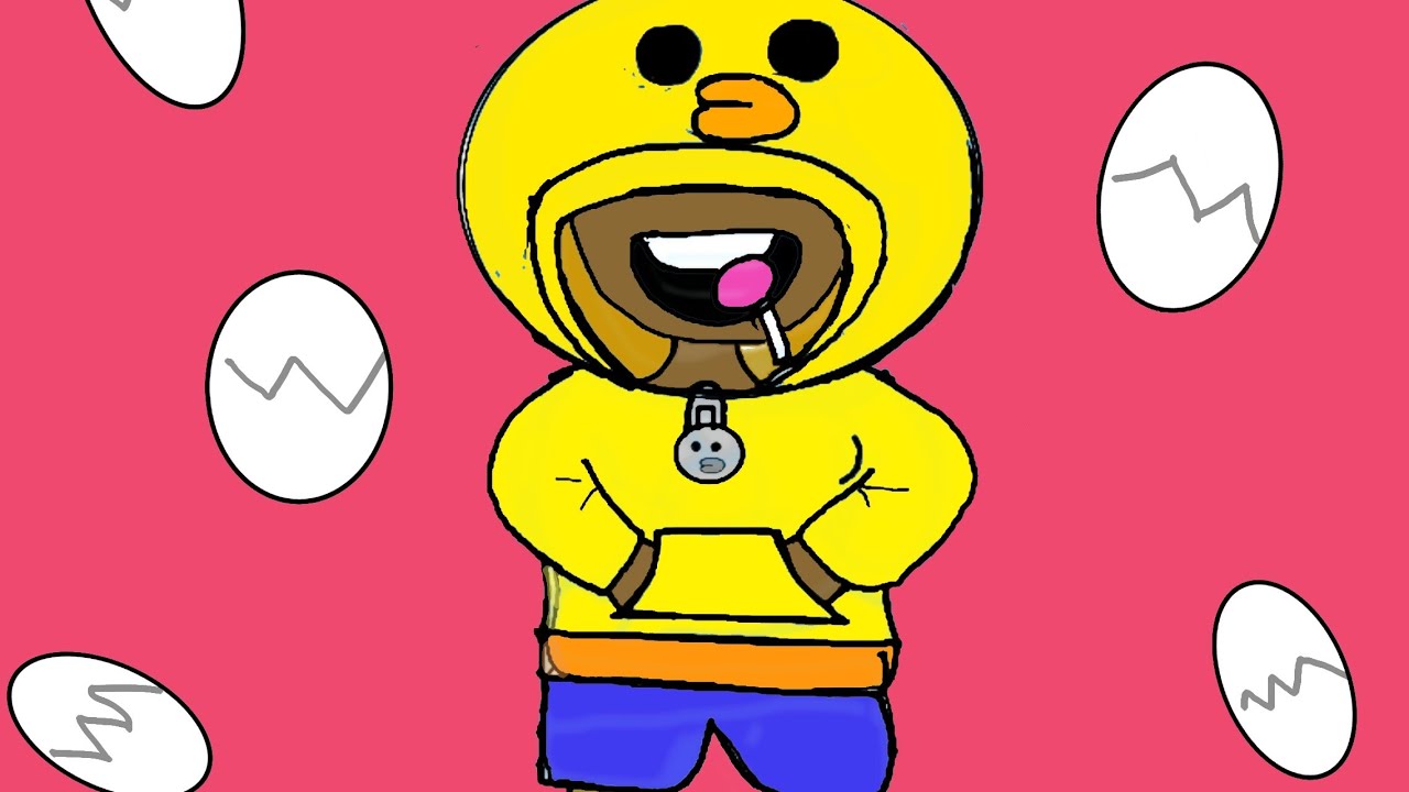 브롤스타즈 샐리레온 그리기 Brawl stars Sally leon Draw - YouTube