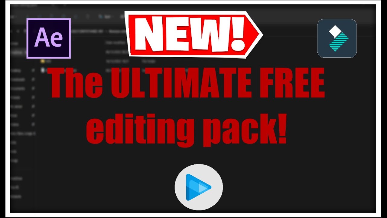 The Ultimate Editing Pack | Filmora X, Davinci, Vagas, After Effects - YouTube