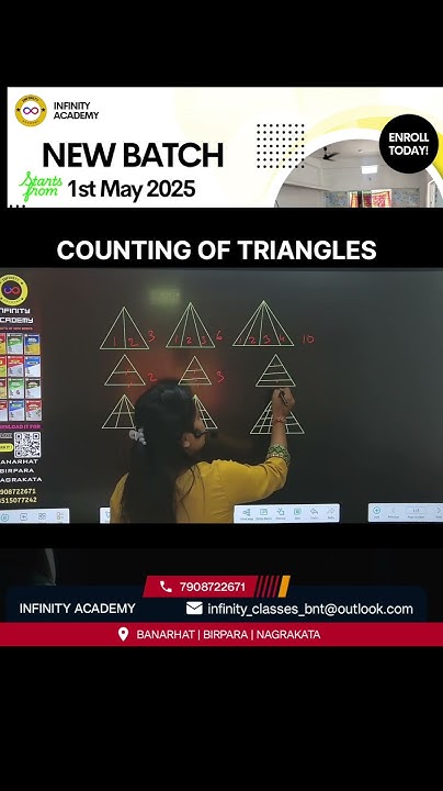 💥 Trick for counting triangles 💥 counting figure trick| Reasoning| # ...