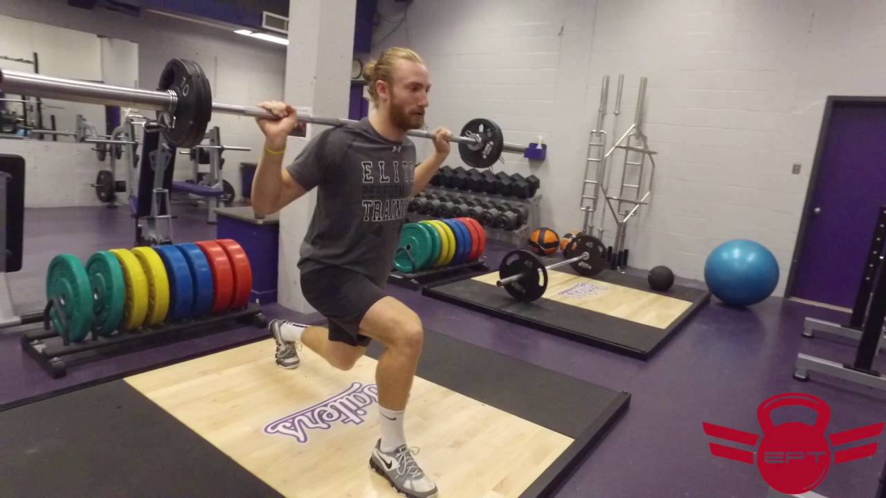 BARBELL SPLIT SQUATS - YouTube