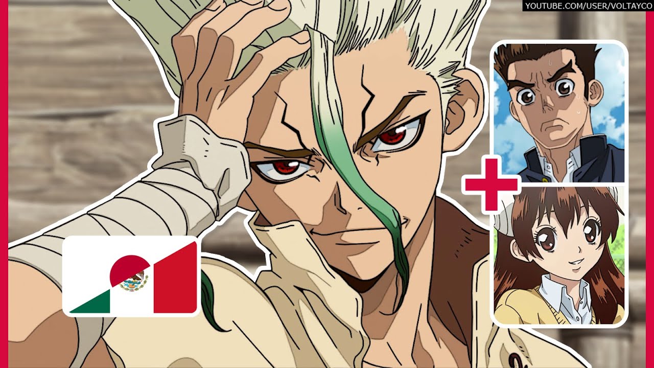 Dr. Stone: Senku, Taiju & Yuzuriha | Japonés vs Latino - YouTube